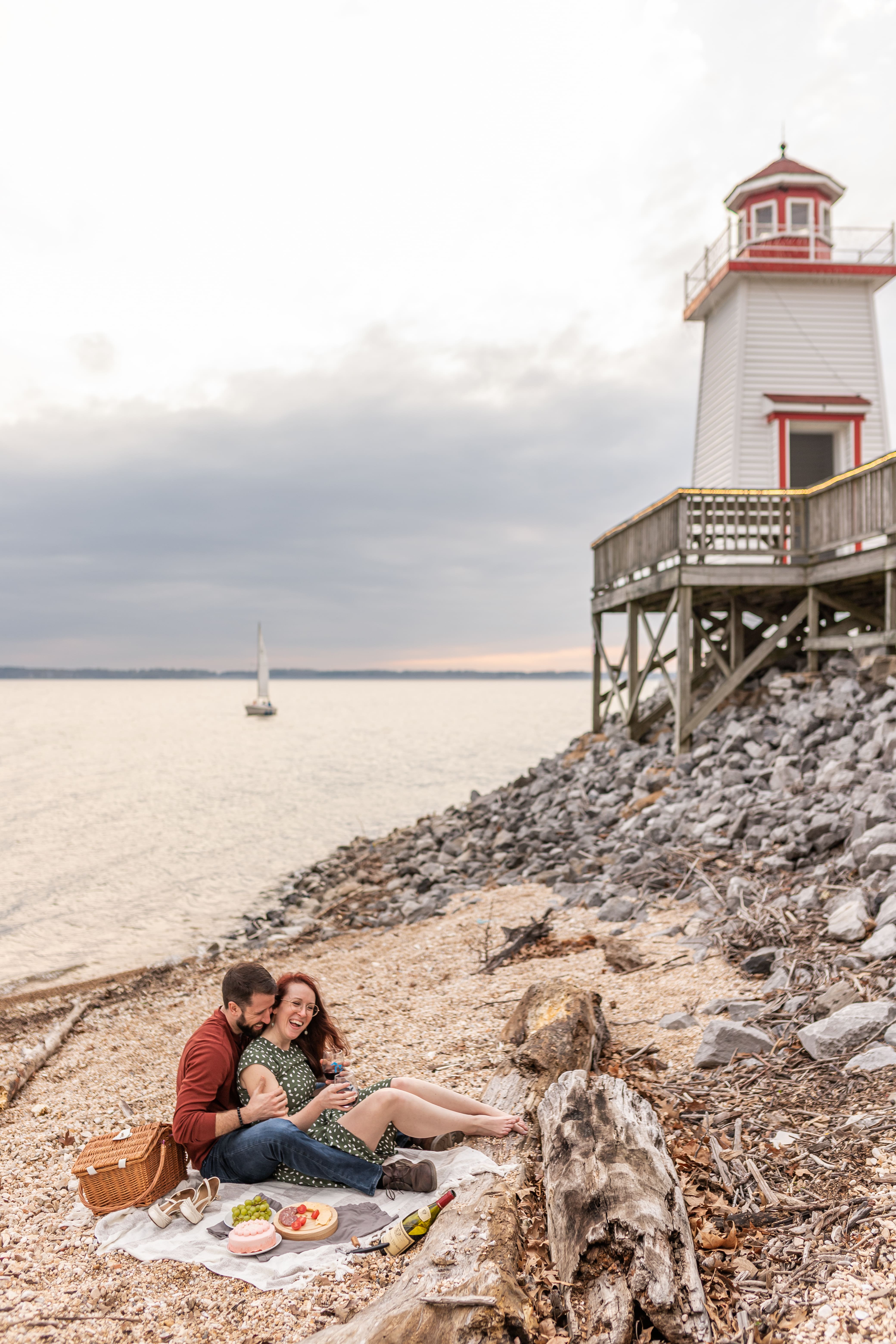 Matt + Miranda | Romantic Lighthouse Engagement | Engagement