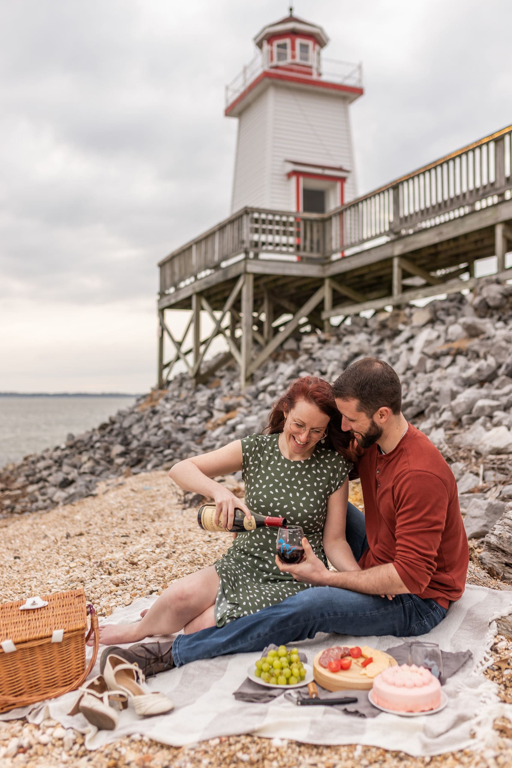 Matt + Miranda | Romantic Lighthouse Engagement | Engagement