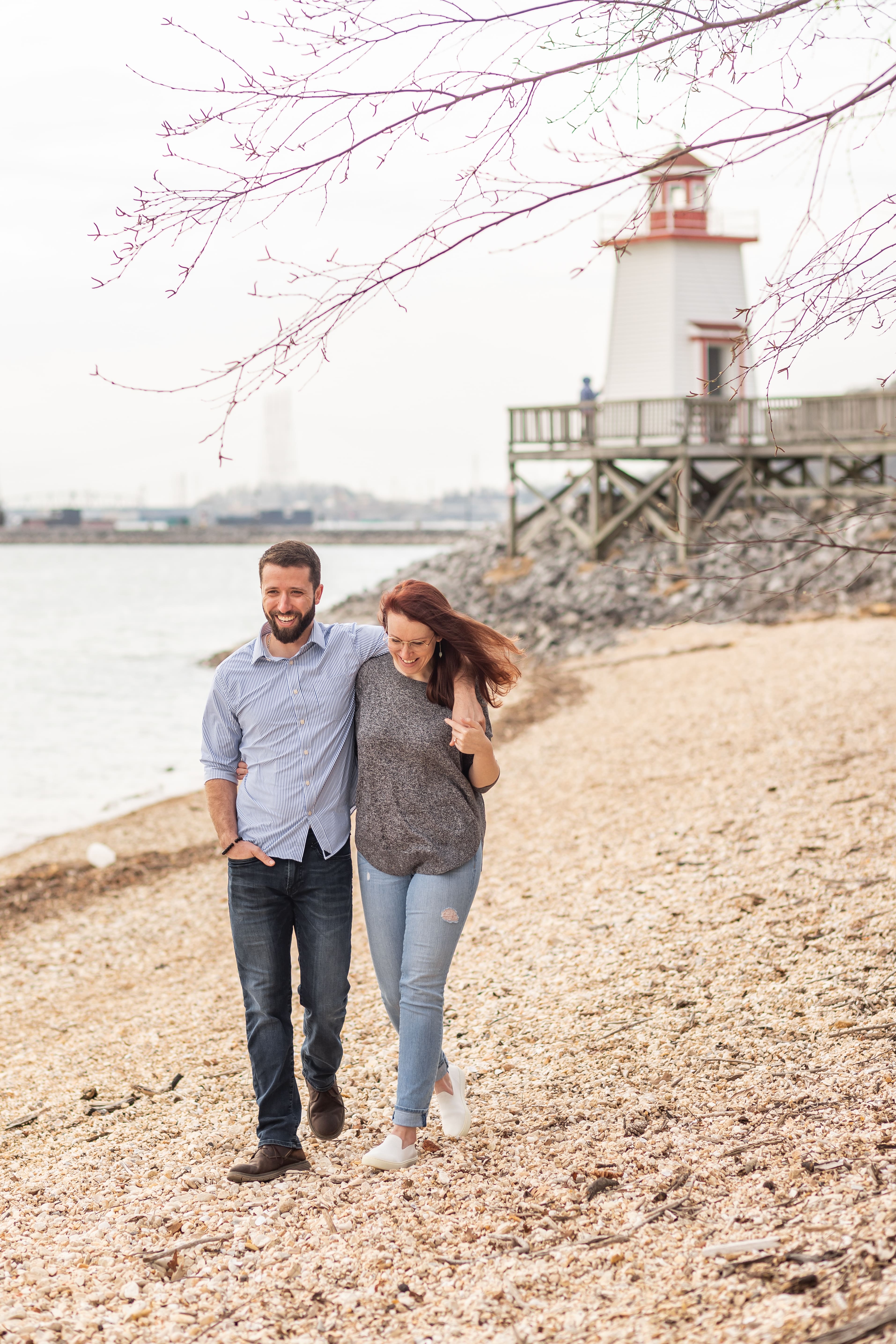 Matt + Miranda | Romantic Lighthouse Engagement | Engagement